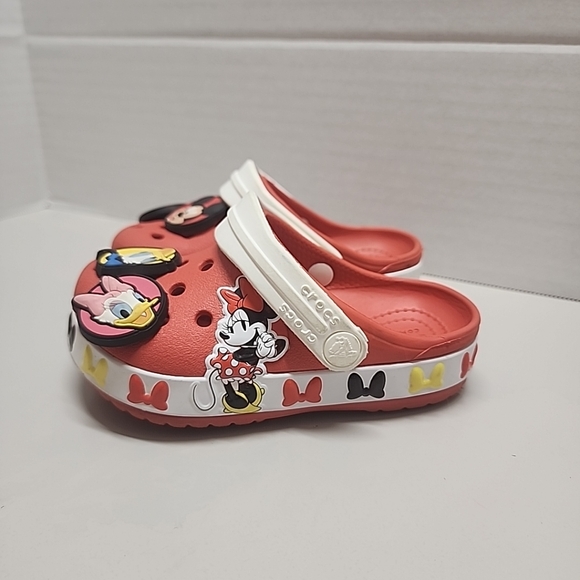 CROCS | Shoes | Disney Parks Crocband Crocs J2 Minnie Mouse Girls Red ...